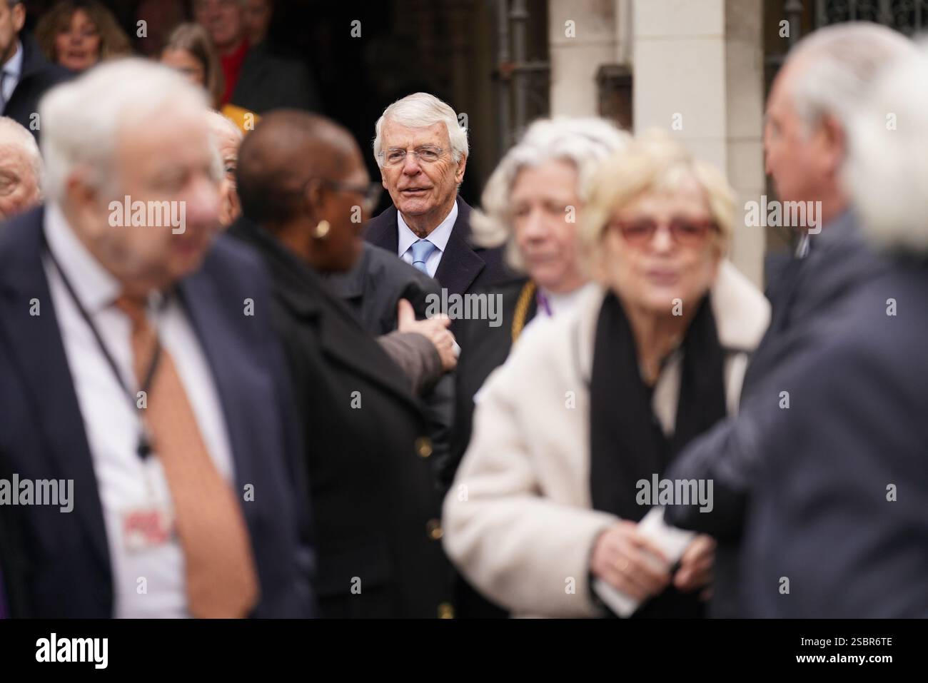 Former Prime Minister Sir John Major following a memorial service for ...