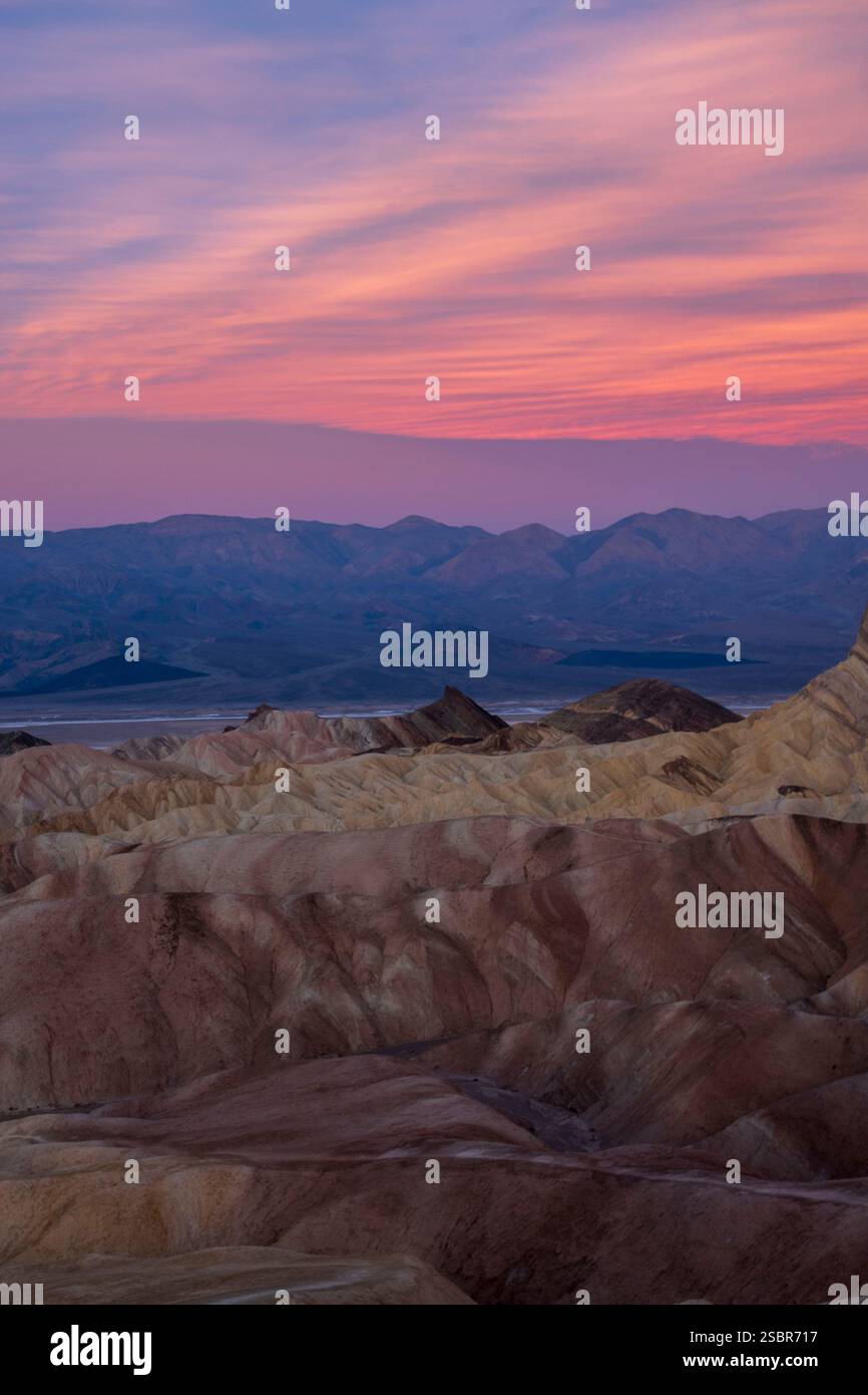 Zabriskie Point is an iconic location in Death Valley National Park in ...