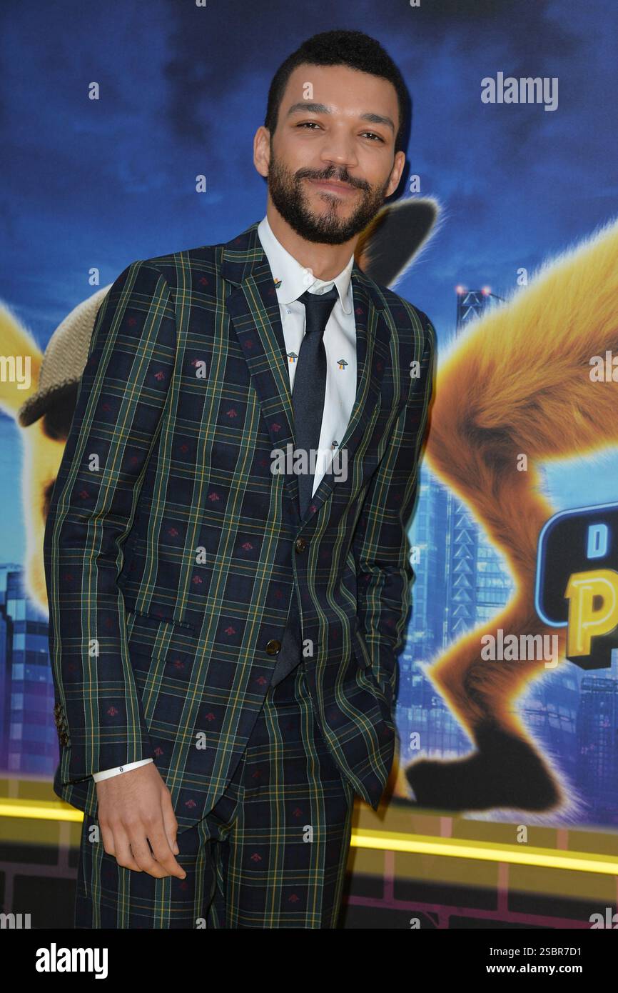 Justice Smith arriving to the 'Pokemon Detective Pikachu' film premiere ...