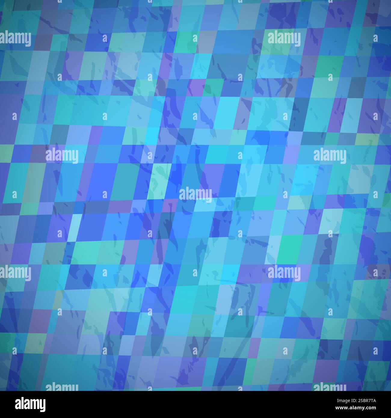 Abstract textured background with blue colorful rectangles. Card design. Beautiful futuristic ...