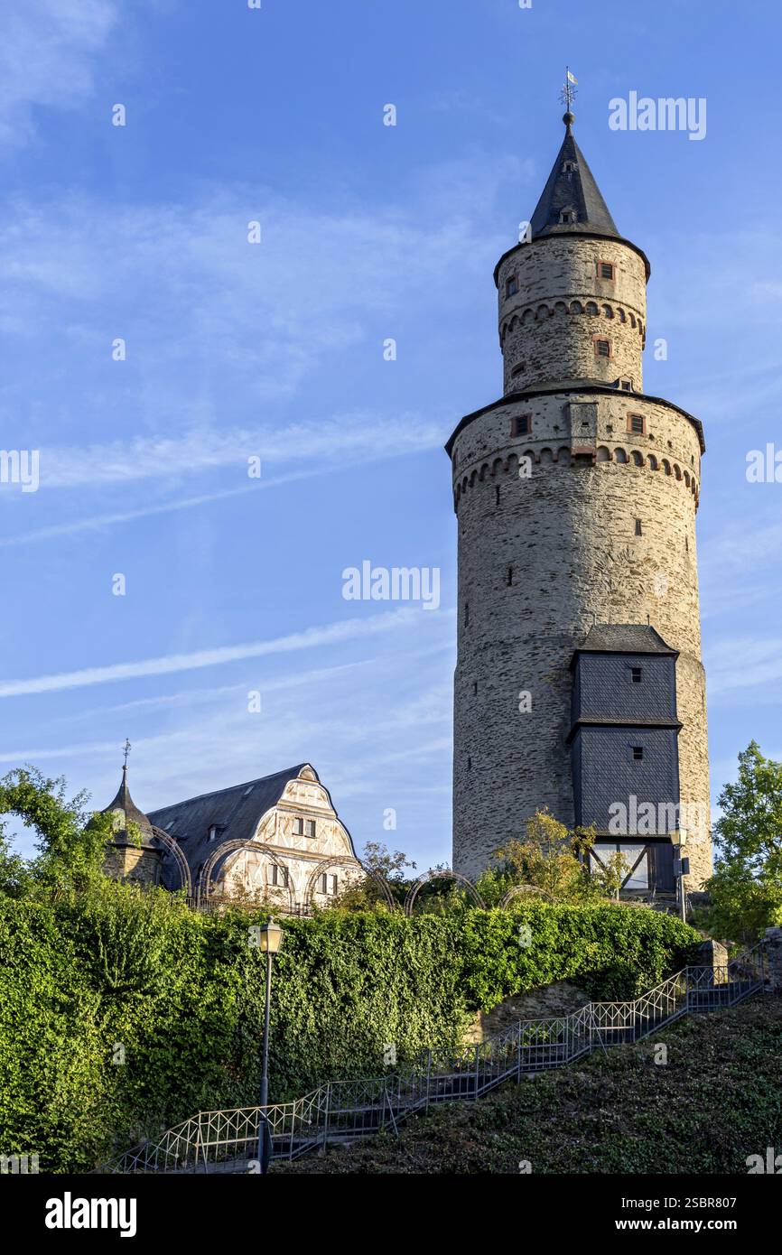 Witches' tower, keep of Idstein Castle, butter barrel tower, old ...