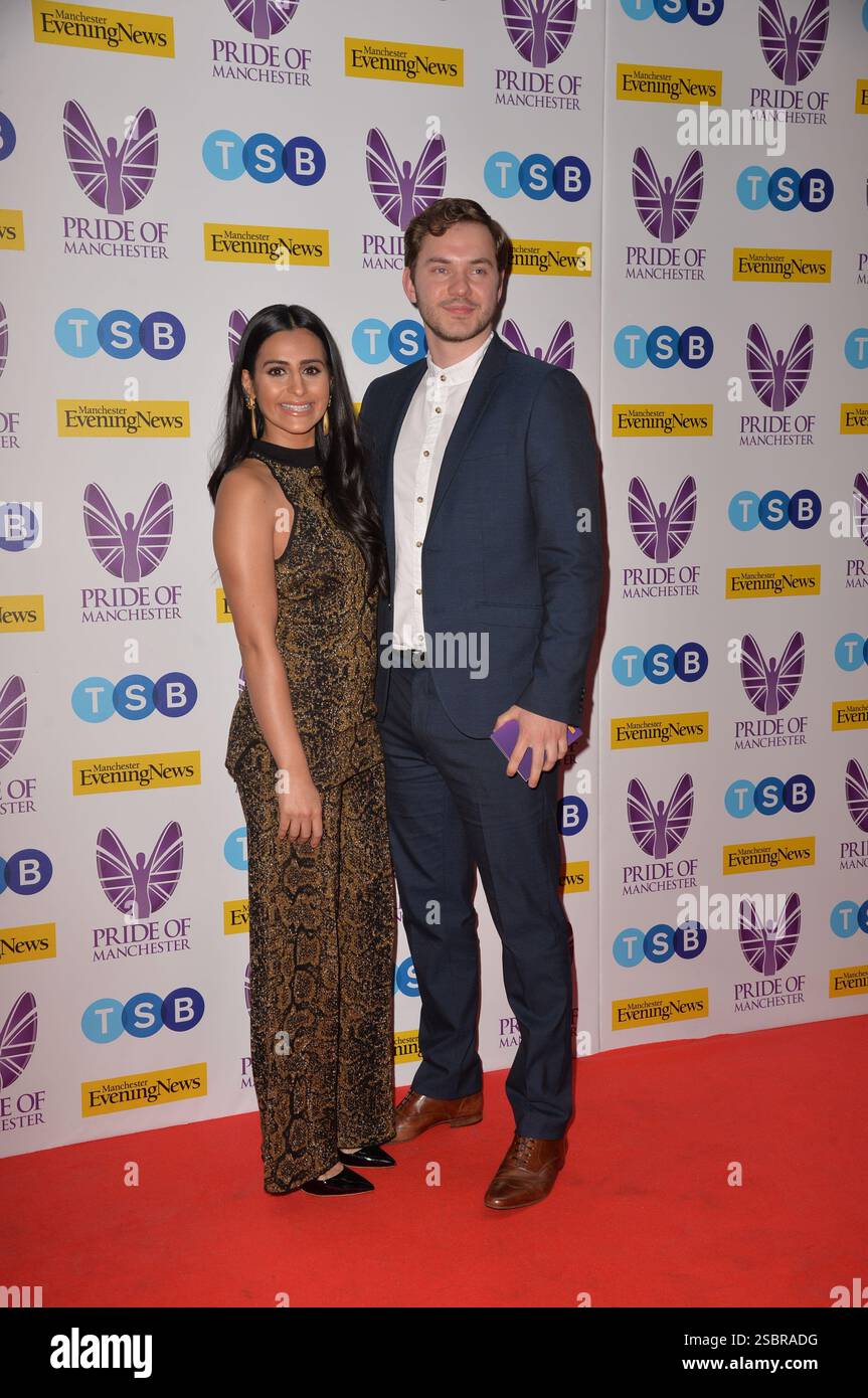 Sair Khan and Simon Lennon at Pride Awards Manchester 8th May 2019 ...