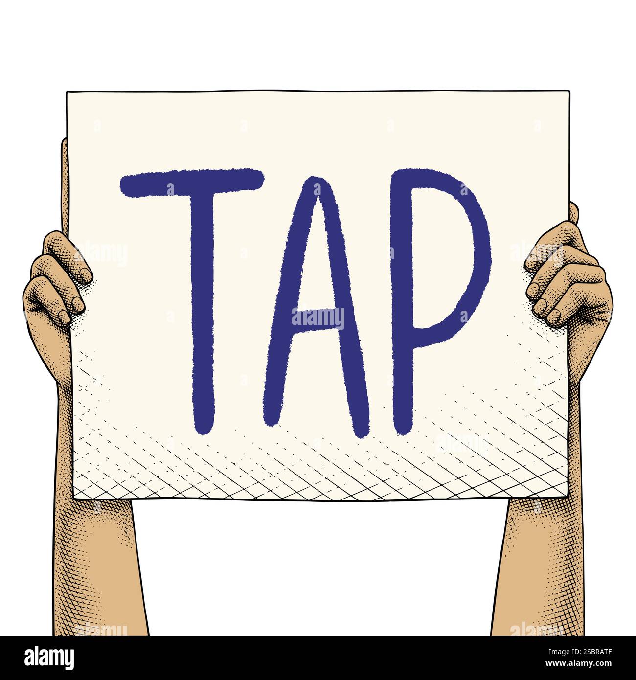 Raising palms Stock Vector Images - Alamy