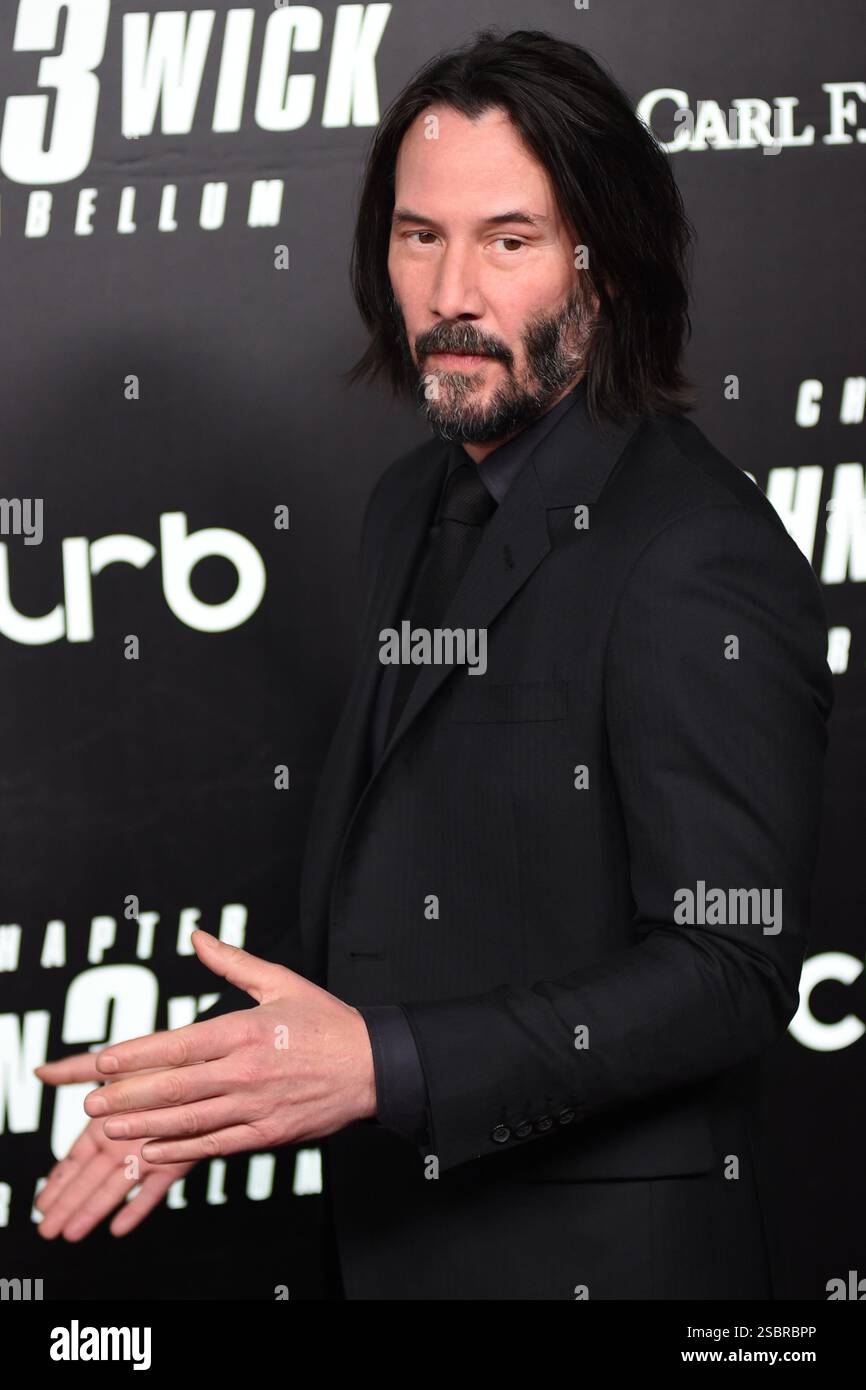 Keanu Reeves attending 'John Wick: Chapter 3 Parabellum' film premiere ...