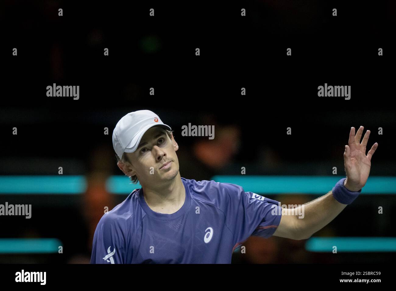 Rotterdam, Netherlands. 04th Feb, 2025. ROTTERDAM - Alex de Minaur (AUS) in action against David ...