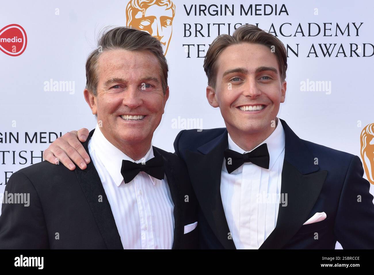 Bradley Walsh and Barney Walsh attends the Virgin Media British Academy ...