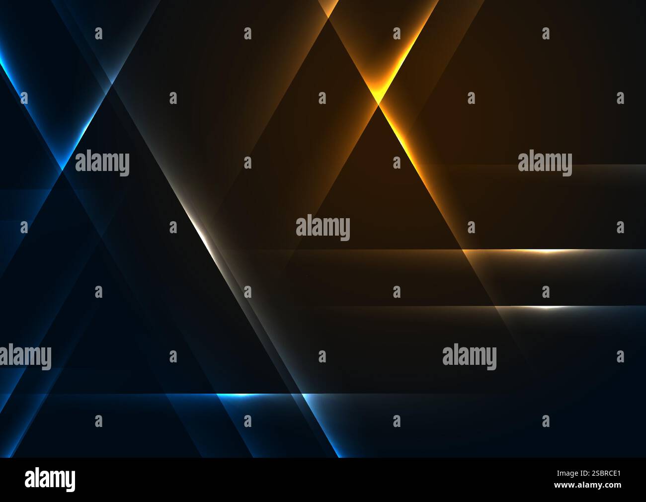 Blue and orange shiny glowing abstract neon background. Vector ...