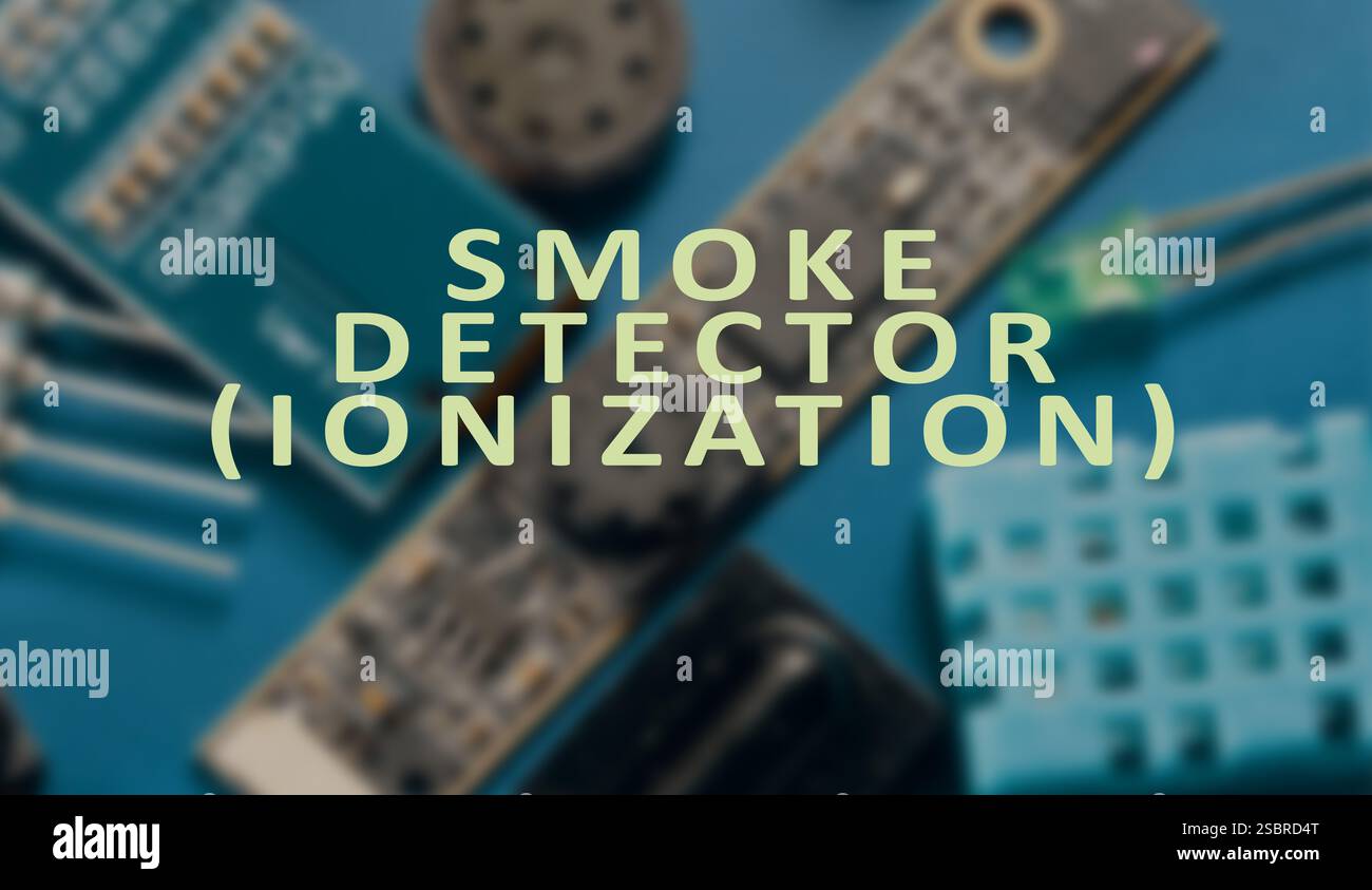 Smoke Detector (Ionization) Detects smoke particles using ionization ...