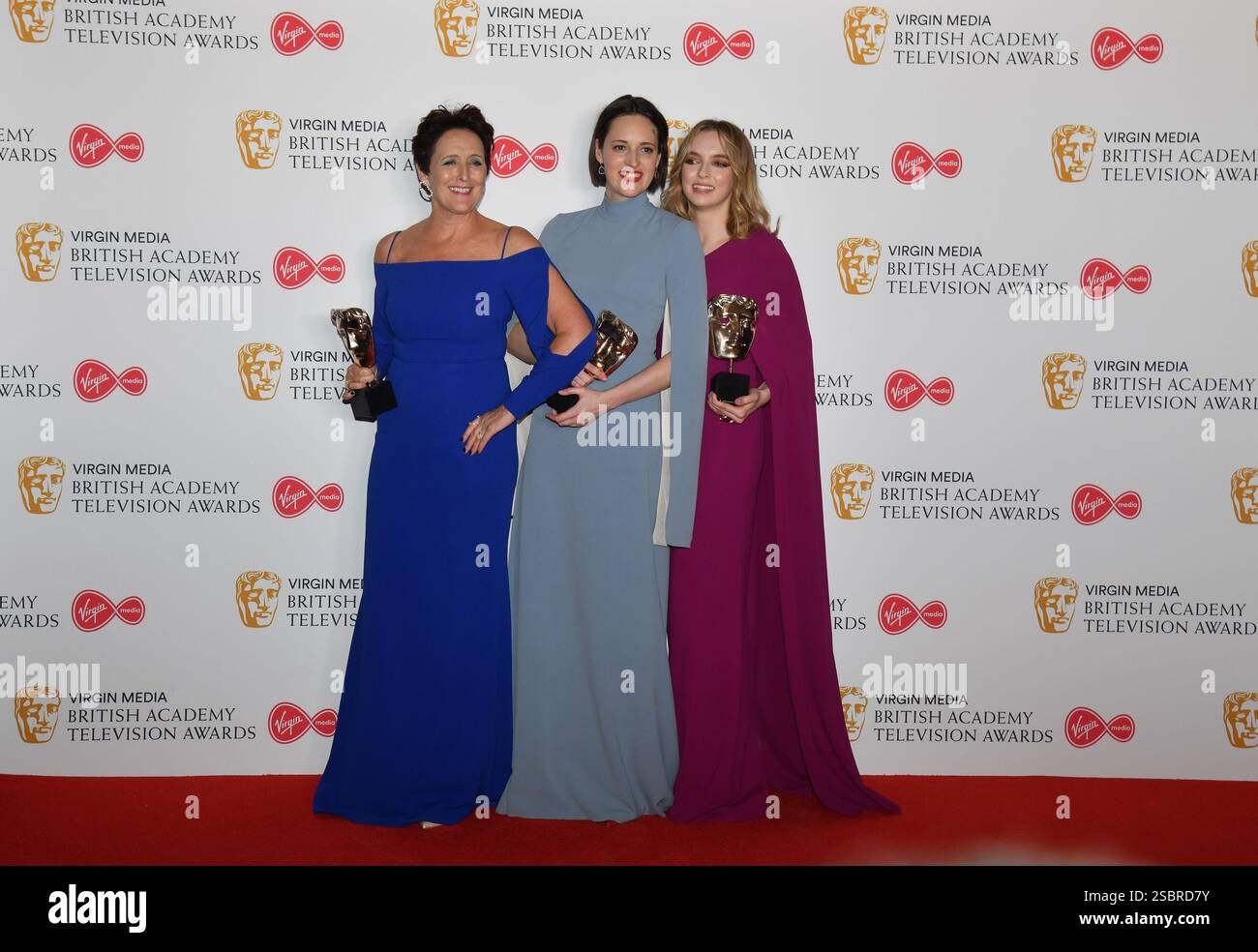 Phoebe Waller-Bridge, Fiona Shaw and Jodie Comer at the Virgin Media ...