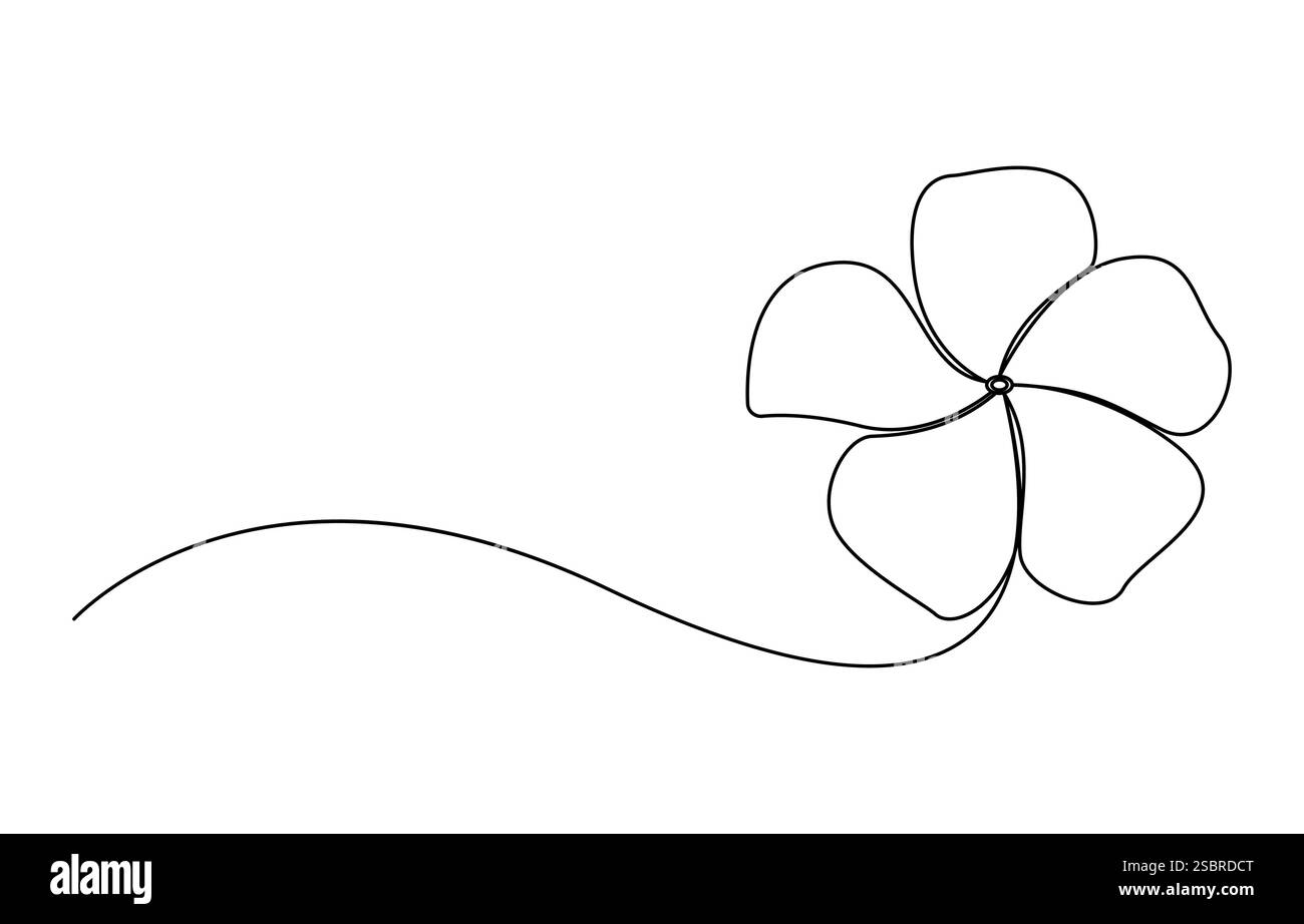 Floral design continuous Black and White Stock Photos & Images - Alamy