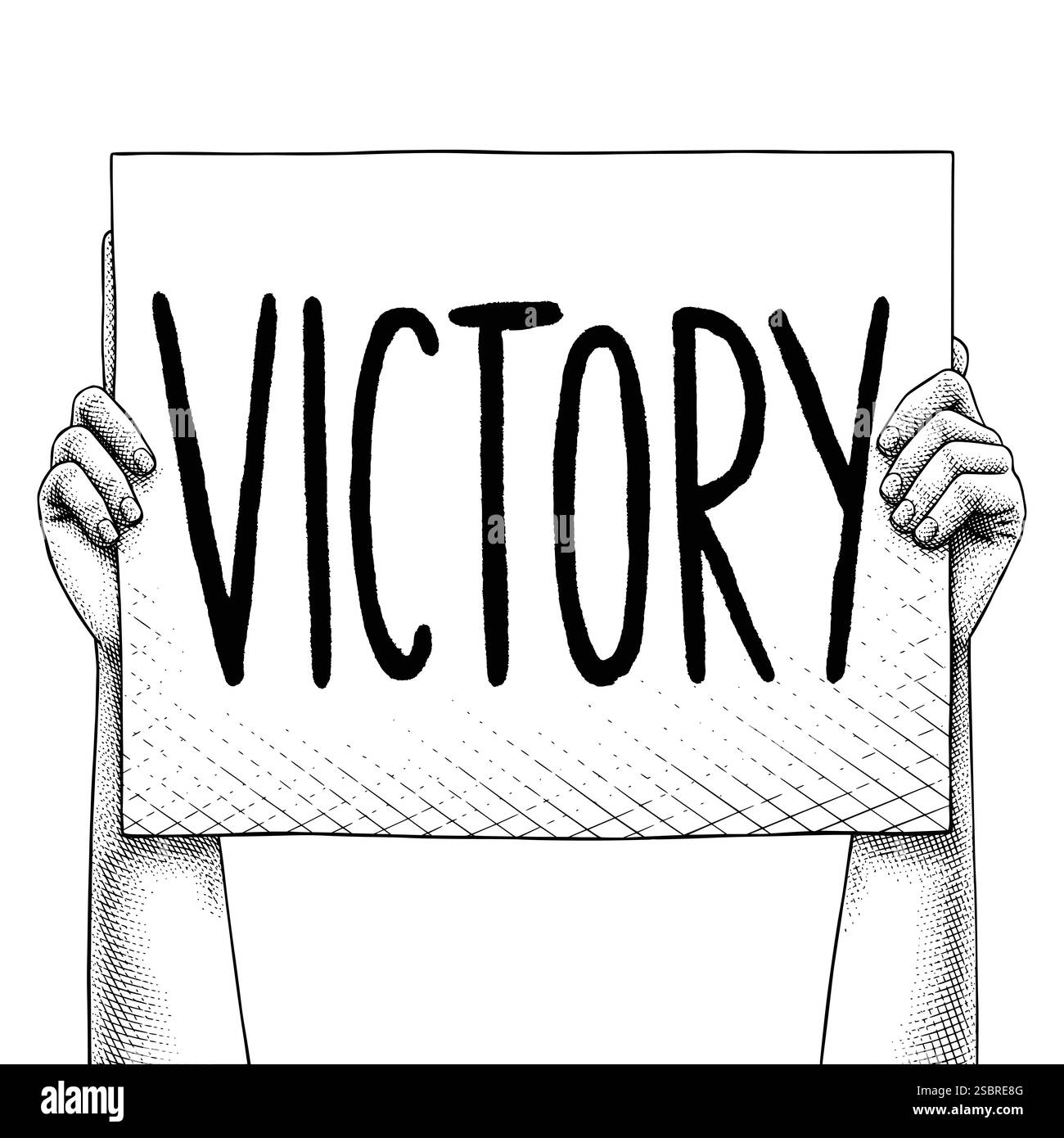 Enjoying victory Black and White Stock Photos & Images - Alamy