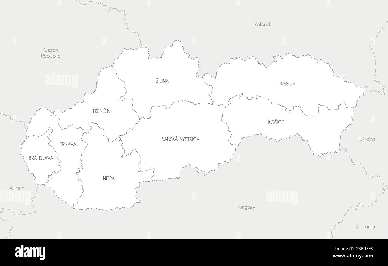 Slovakia europe map hi-res stock photography and images - Alamy