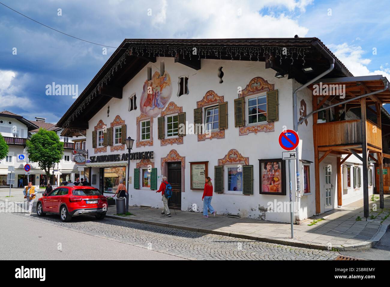GARMISCH-PARTENKIRCHEN, GERMANY -6 JUN 2024- Summer view of Garmisch ...