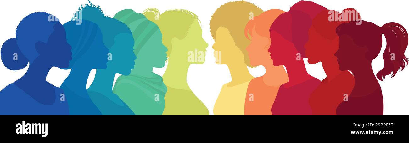 Female profile faces women hi-res stock photography and images - Alamy