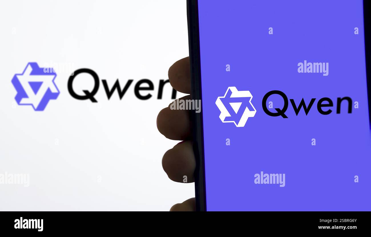 Alibaba Qwen 2.5 logo is displayed on smartphone Stock Photo - Alamy