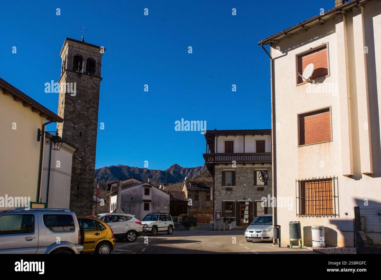 The historic village of Andreis in Pordenone province, Friuli-Venezia ...