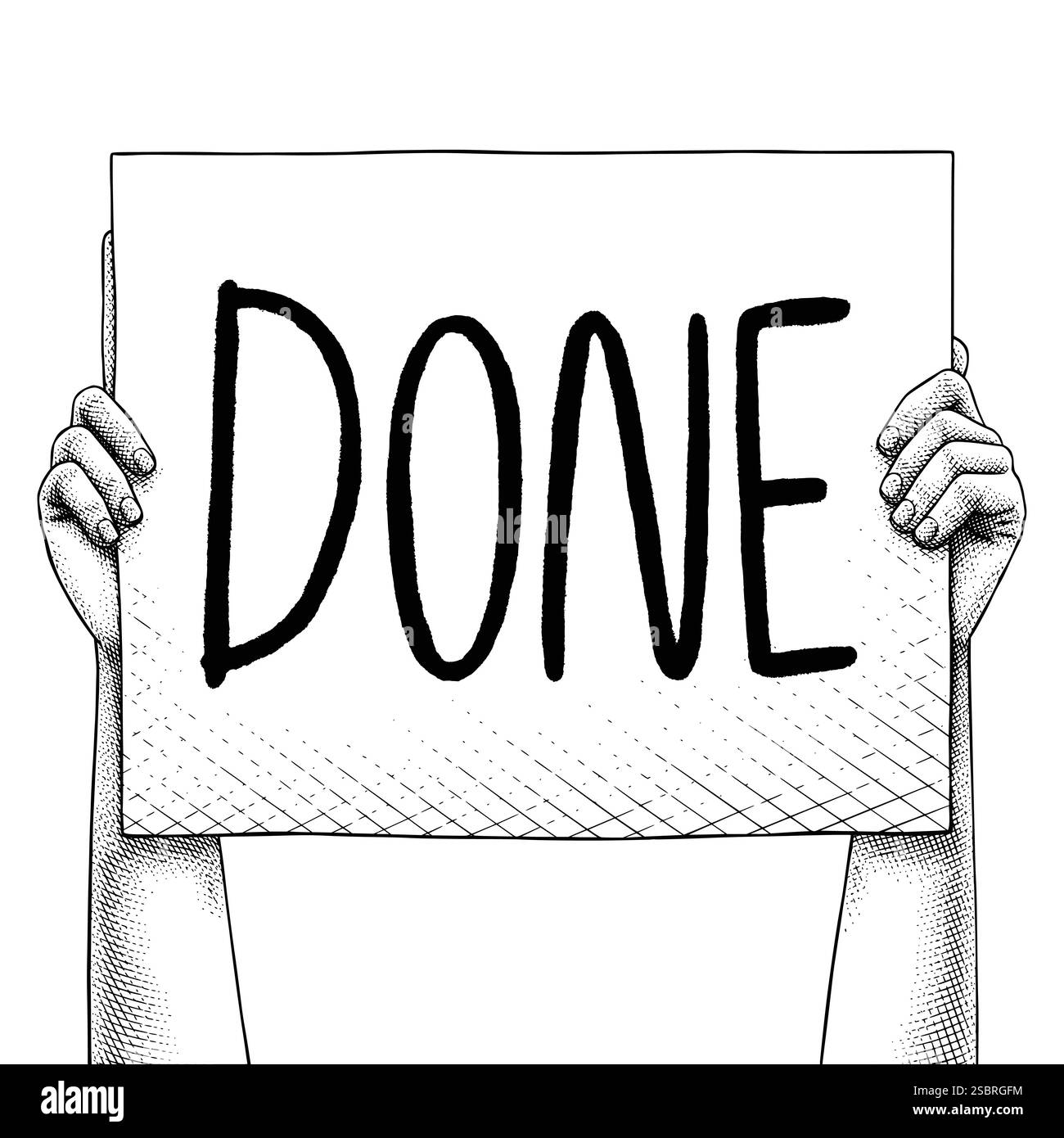 Done portrait Stock Vector Images - Alamy