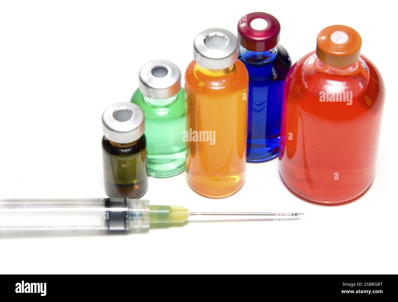 Medical bottle vials syringes Cut Out Stock Images & Pictures - Alamy