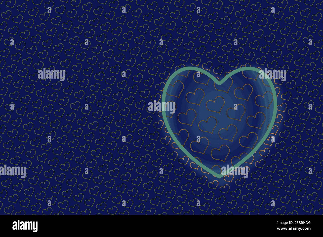 Elegant decorative heart pattern design for fabric, wallpaper, gift ...