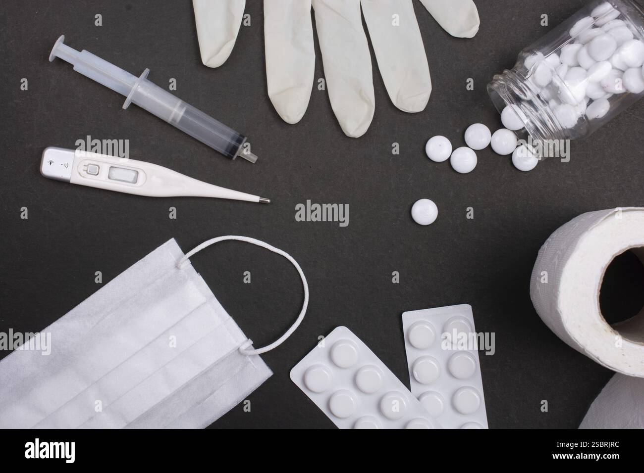 Coronavirus 2019 Pandemic. World epidemic concept. Mask, globes, gloved ...