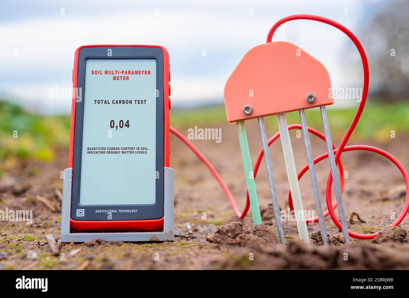 Total Carbon Test Quantifies carbon content in soil, indicating organic ...