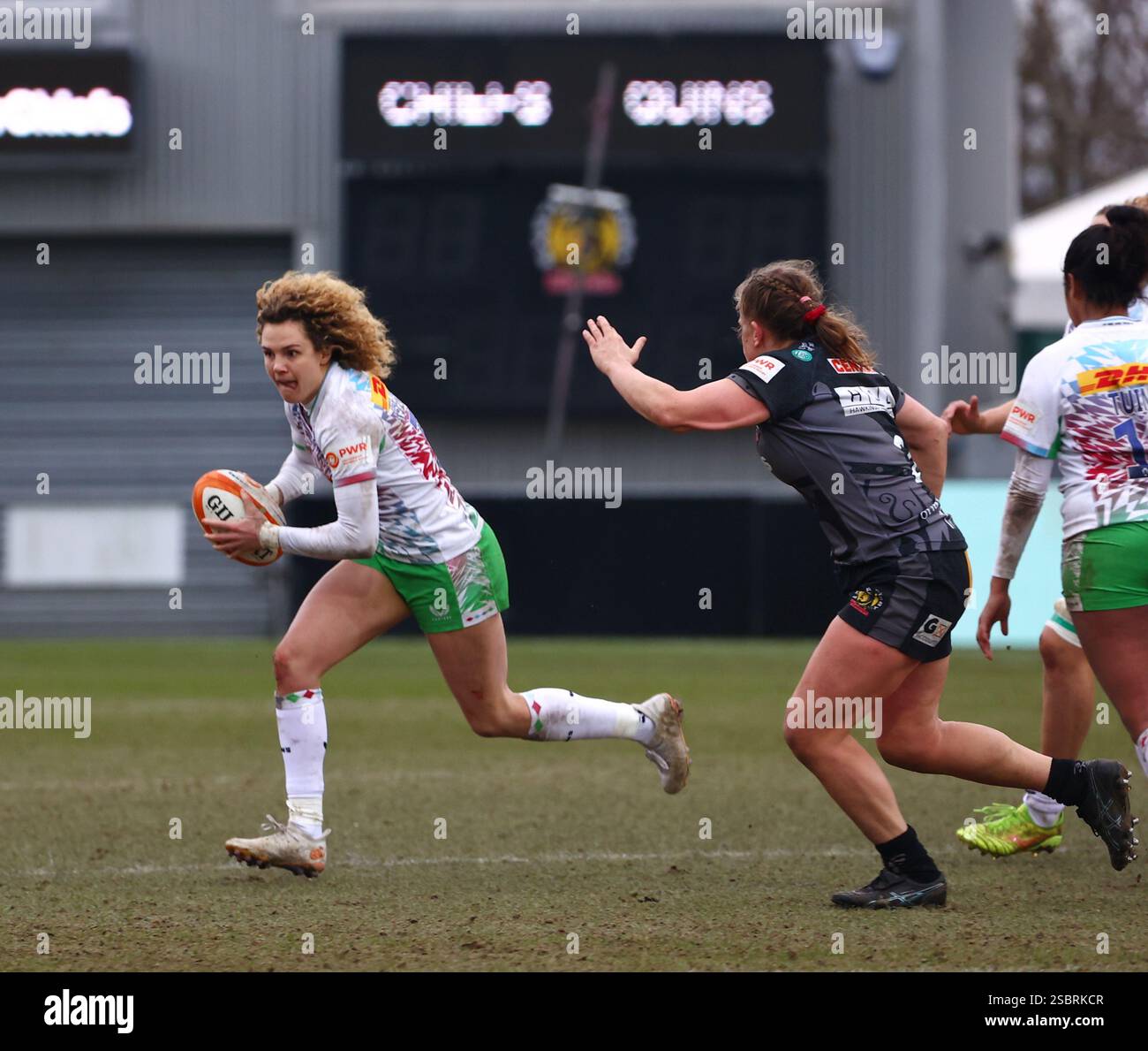 Exeter, Devon, UK. 2nd Feb, 2025. PWR Professional Women's Rugby Exeter ...