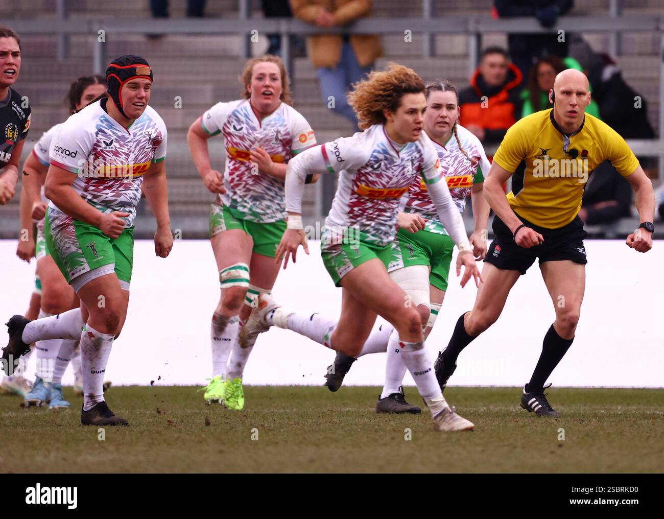 Exeter, Devon, UK. 2nd Feb, 2025. PWR Professional Women's Rugby Exeter ...