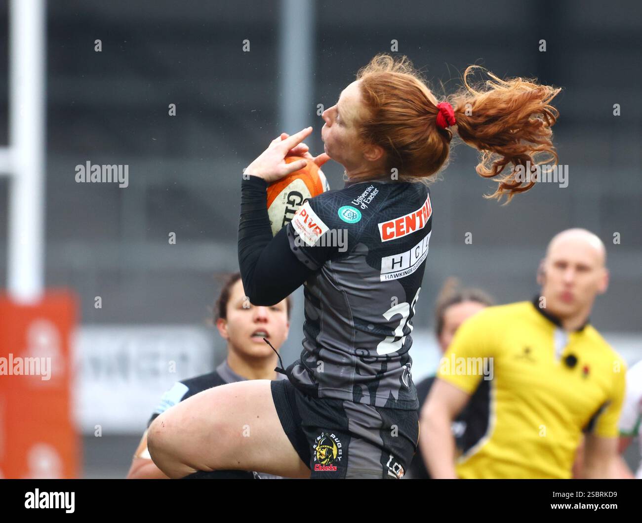 Exeter, Devon, UK. 2nd Feb, 2025. PWR Professional Women's Rugby Exeter ...