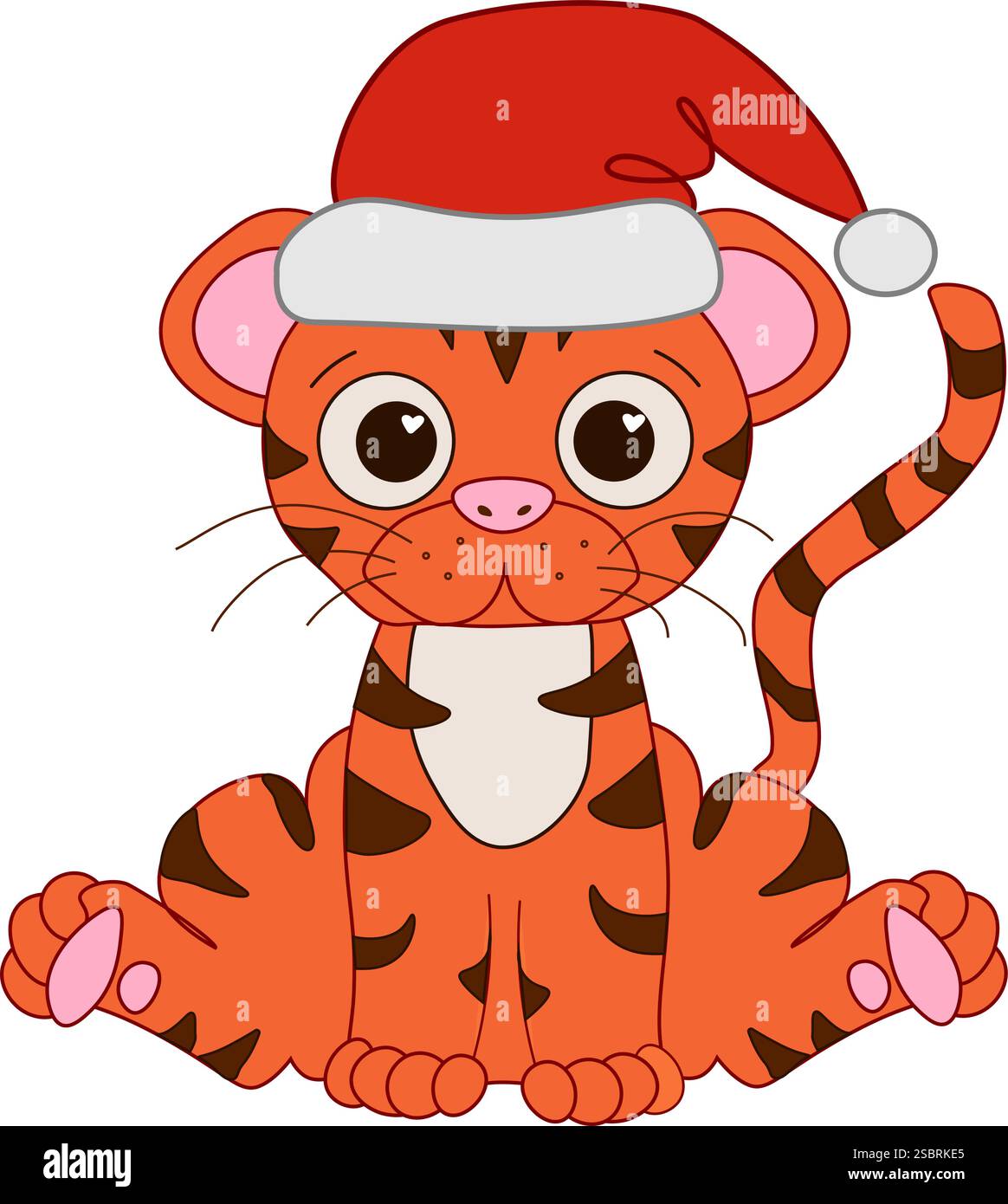 Santa claus on small Stock Vector Images - Alamy