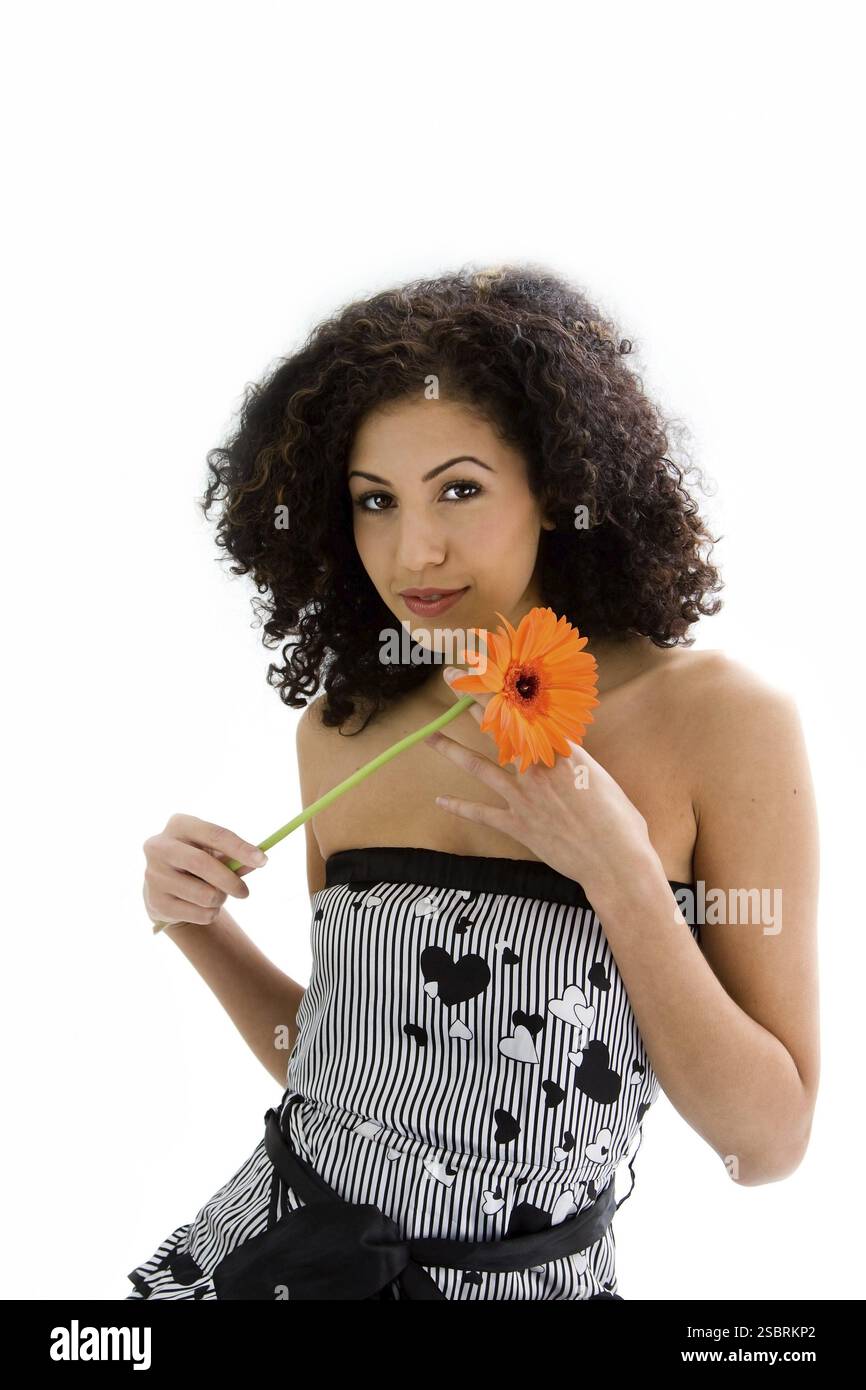Lovely hispanic curly haired woman hi-res stock photography and images ...