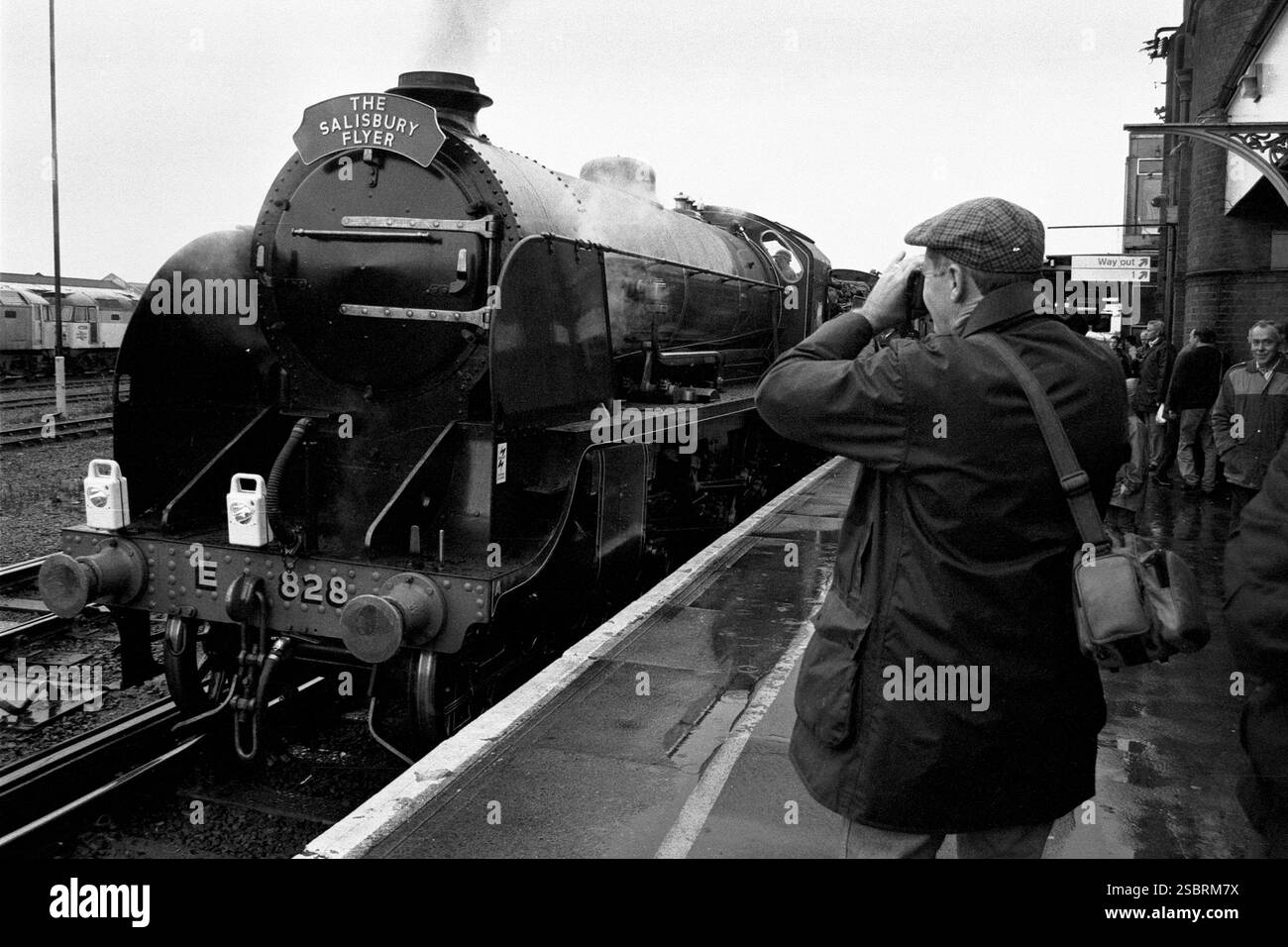 The Salisbury Flyer steam train at Salisbury railway station in 1994 ...