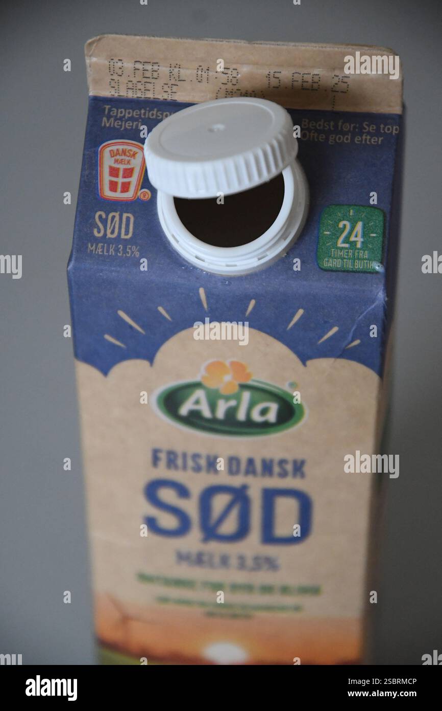 Copenhagen/ DenmarK/04..february 2025/ wweet milk nand milks from arla ...