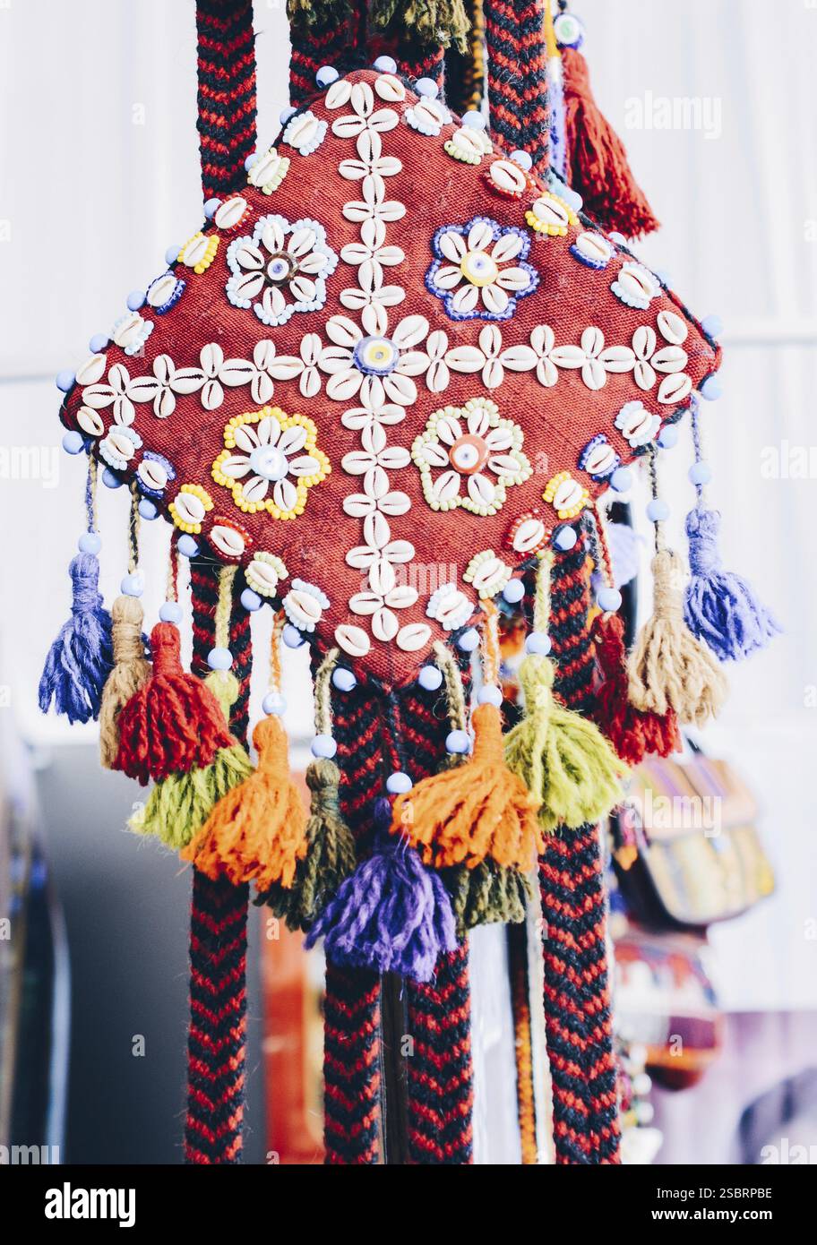 Selection of Ottoman Turkish traditional tassels in various colors ...