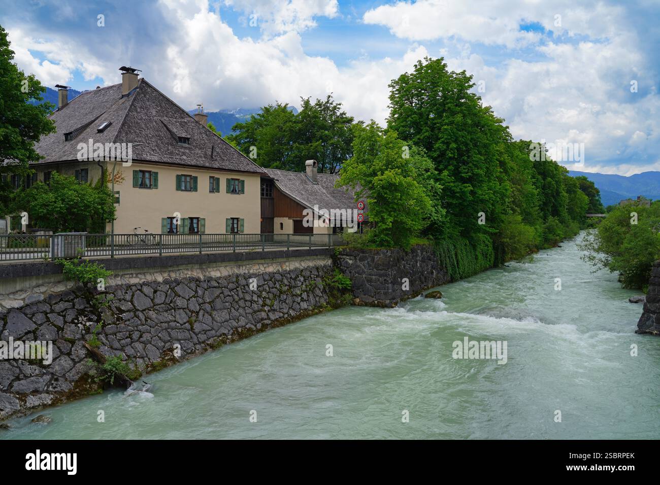 GARMISCH-PARTENKIRCHEN, GERMANY -6 JUN 2024- Summer view of Garmisch ...