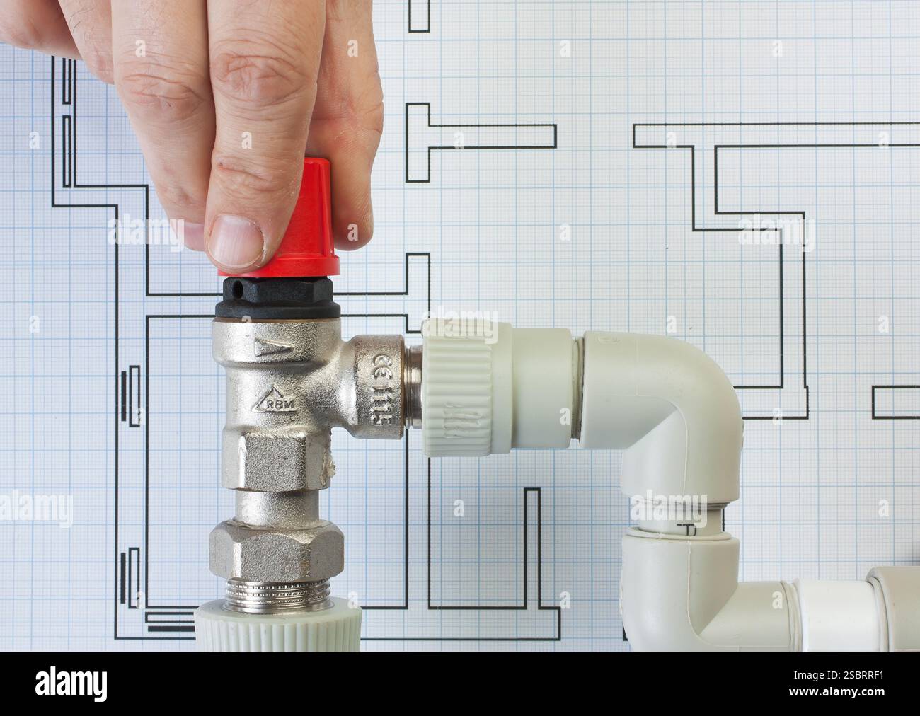 Plumbing fixtures and piping parts Stock Photo - Alamy