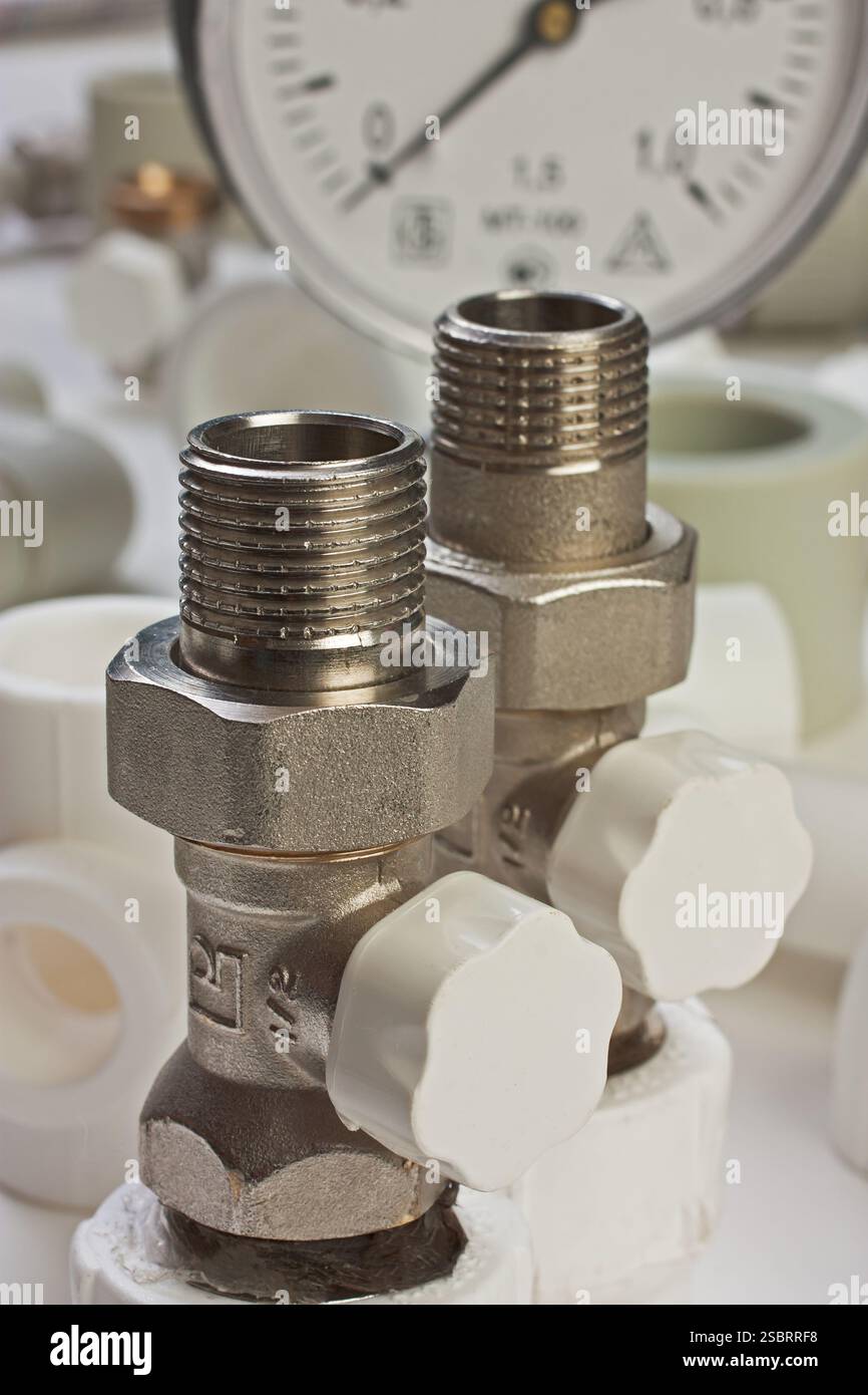 Plumbing fixtures and piping parts Stock Photo - Alamy