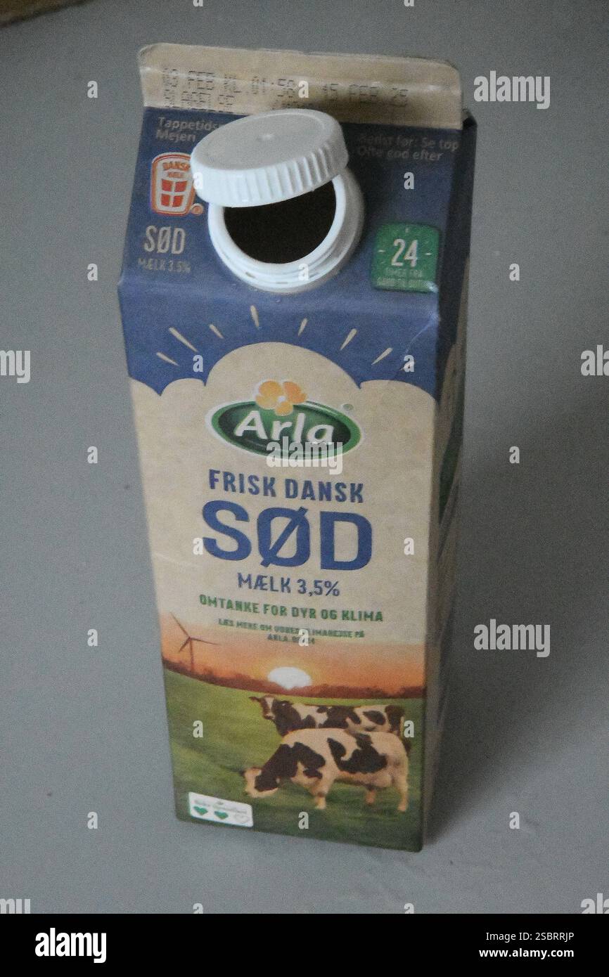 Copenhagen/ DenmarK/04..february 2025/ wweet milk nand milks from arla ...
