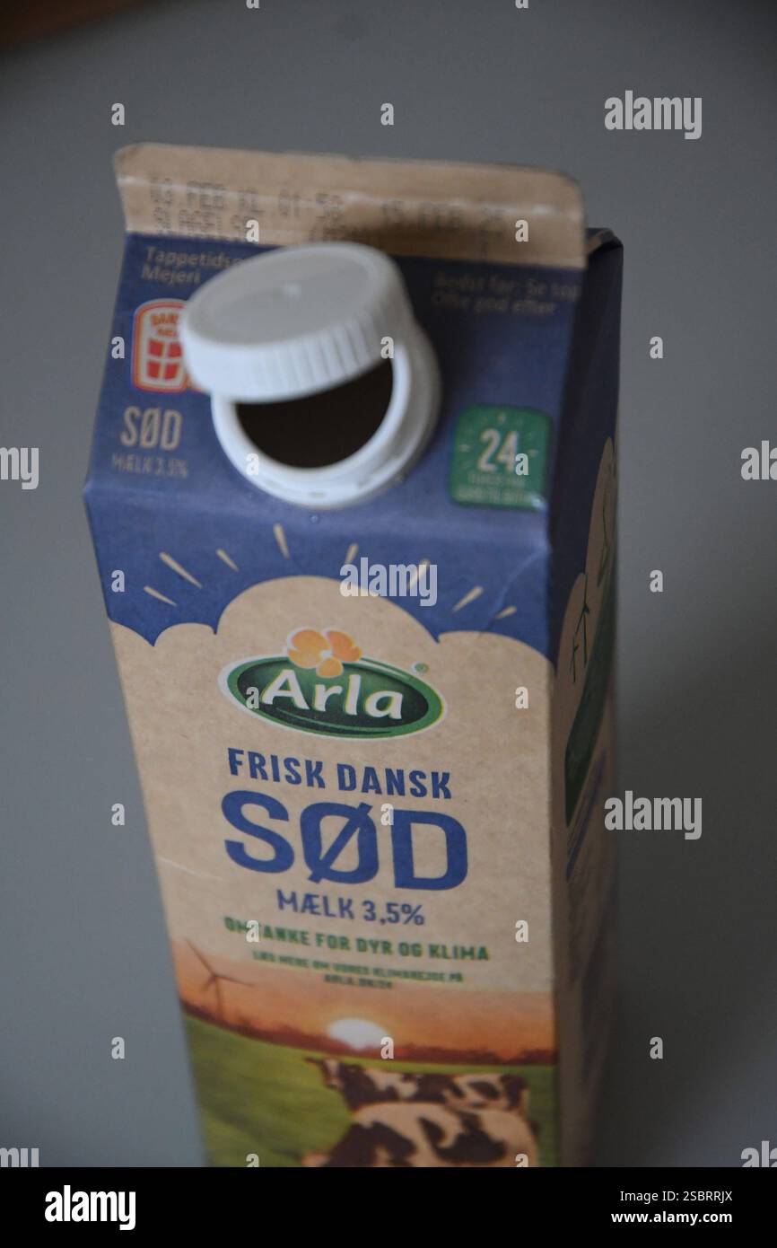 Copenhagen/ DenmarK/04..february 2025/ wweet milk nand milks from arla ...
