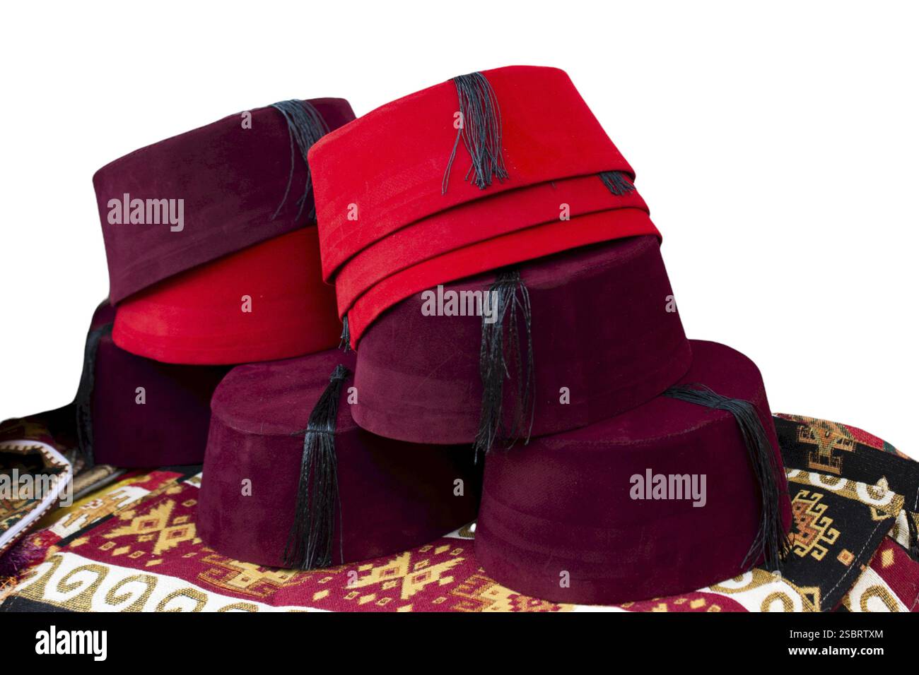 Turkish fez traditional ottoman hat Stock Photo - Alamy