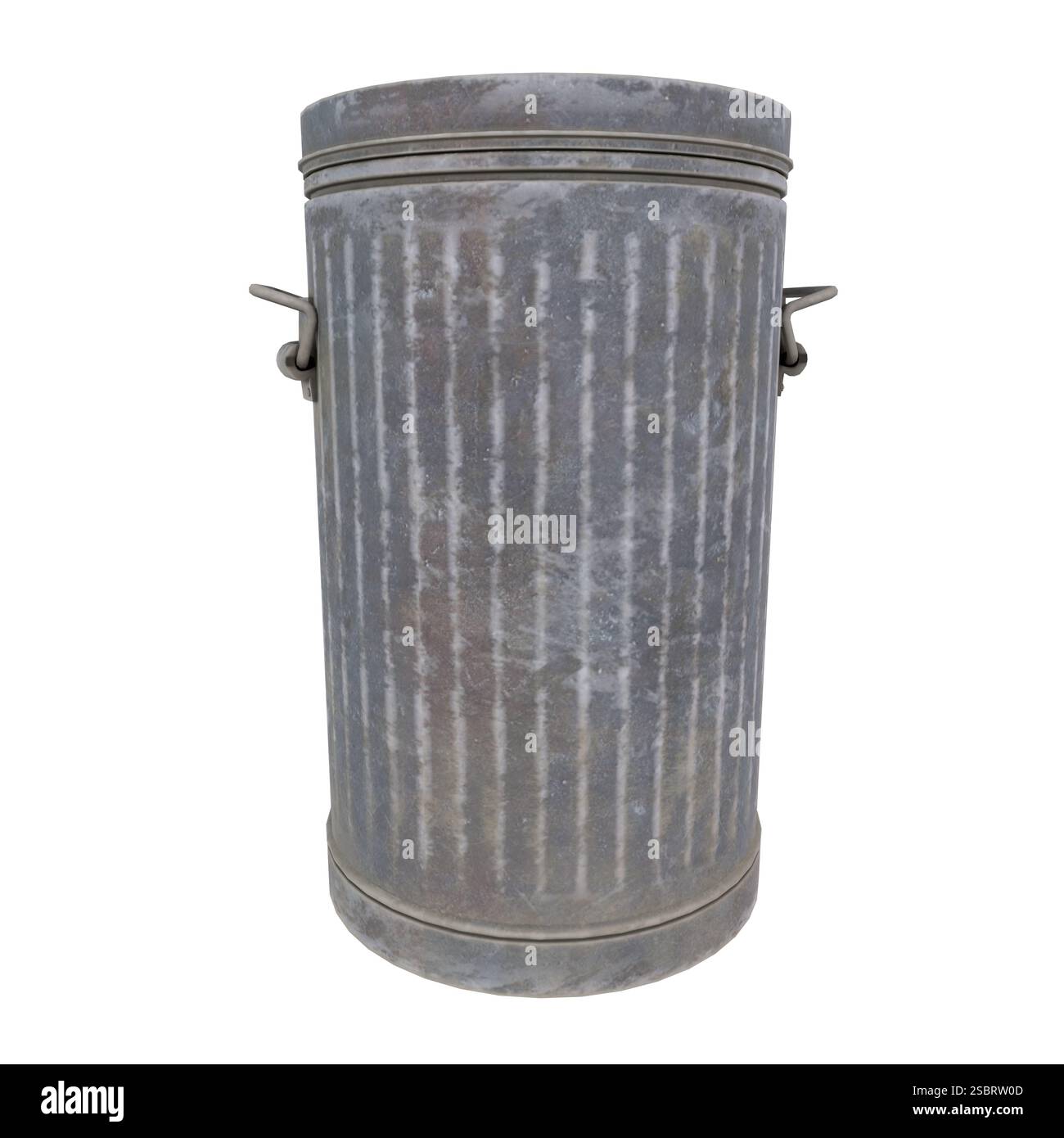 Vertical metal bin featuring ribbed texture and side handles for easy ...