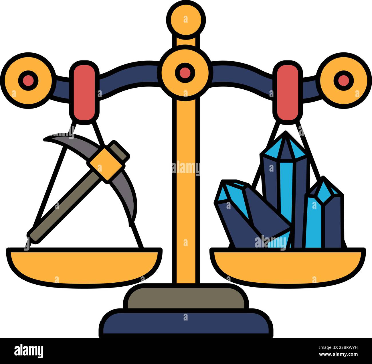 Scale balanced tool Stock Vector Images - Alamy