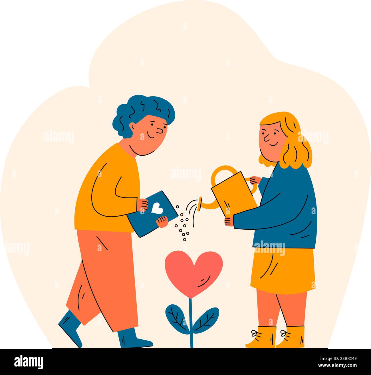 Couple taking care of their love Stock Vector Image & Art - Alamy