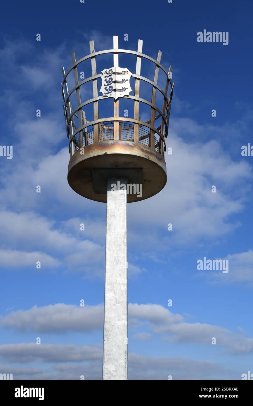 Fire beacon Littlestone Kent Stock Photo - Alamy
