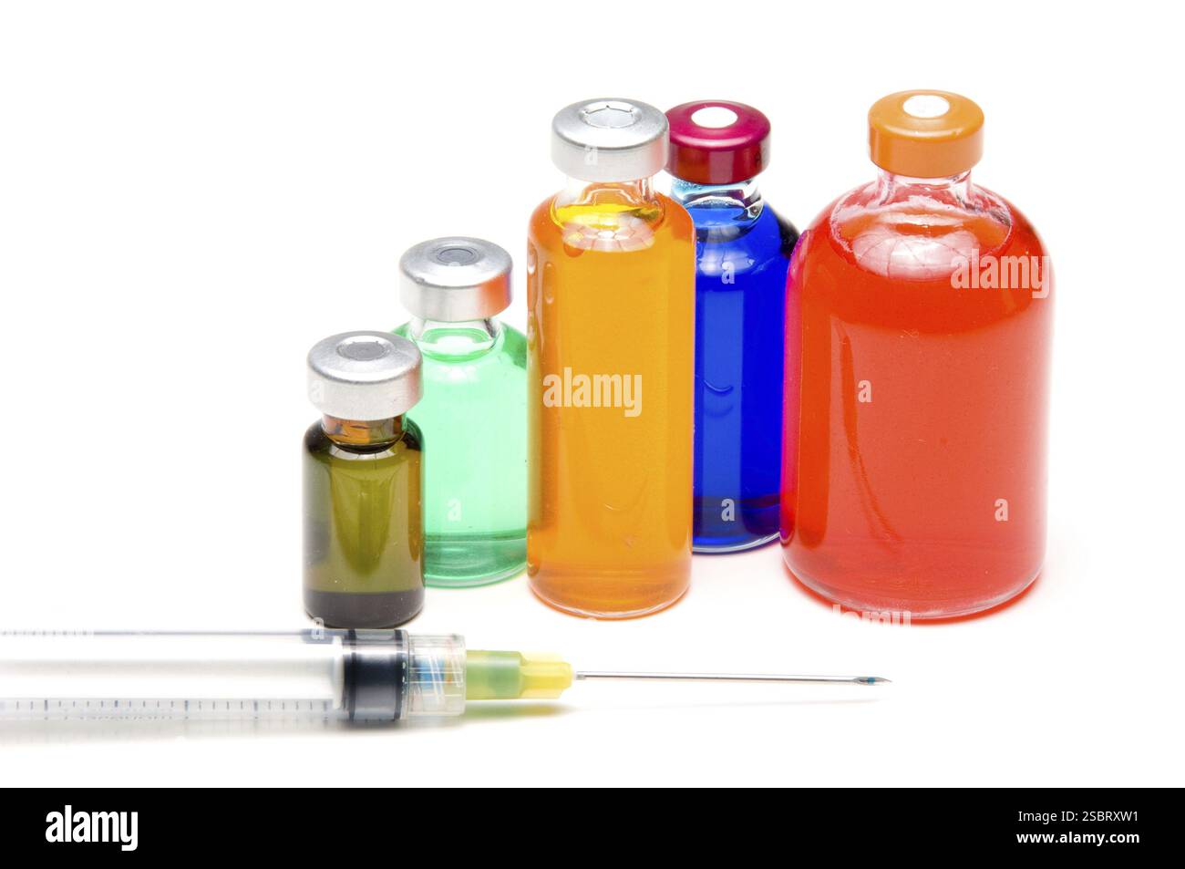 Empty vials syringes Cut Out Stock Images & Pictures - Alamy