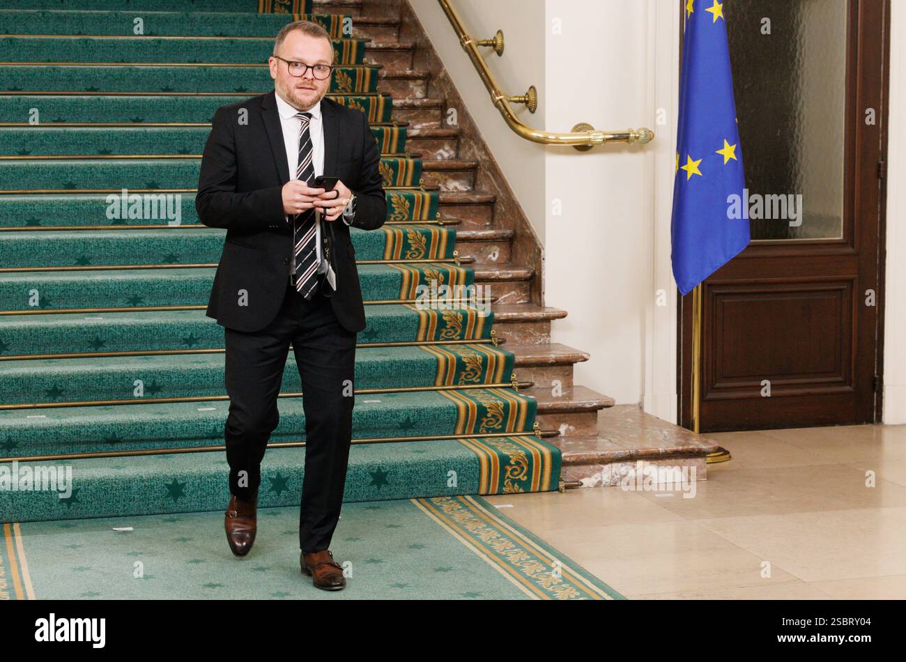 Brussels, Belgium. 04th Feb, 2025. Minister of Energy Mathieu Bihet ...