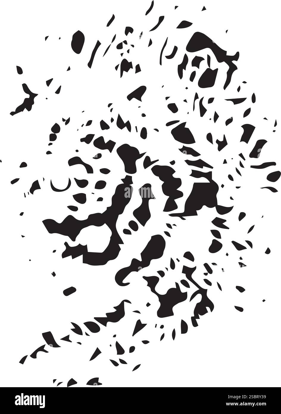 Abstract organic shapes textured Black and White Stock Photos & Images ...