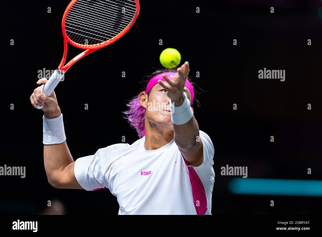 ROTTERDAM, NETHERLANDS - FEBRUARY 4: Zhizhen Zhang of China in action during Day One of the ABN ...