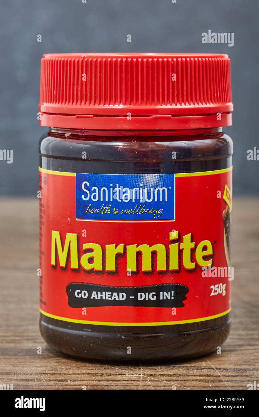 Jar of Marmite from New Zealand Stock Photo - Alamy