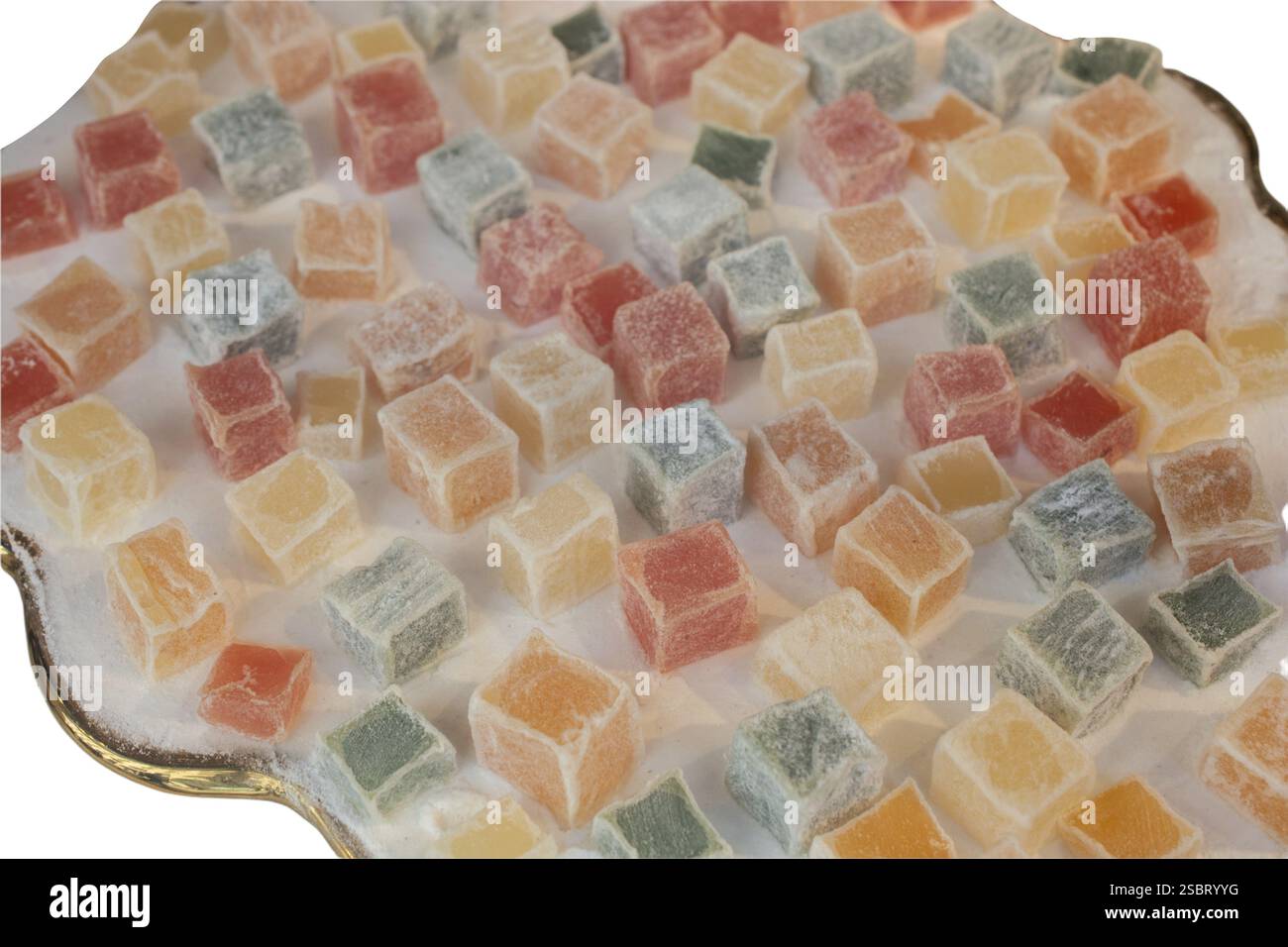 Traditional Turkish Delight (Rahat Lokum Stock Photo - Alamy