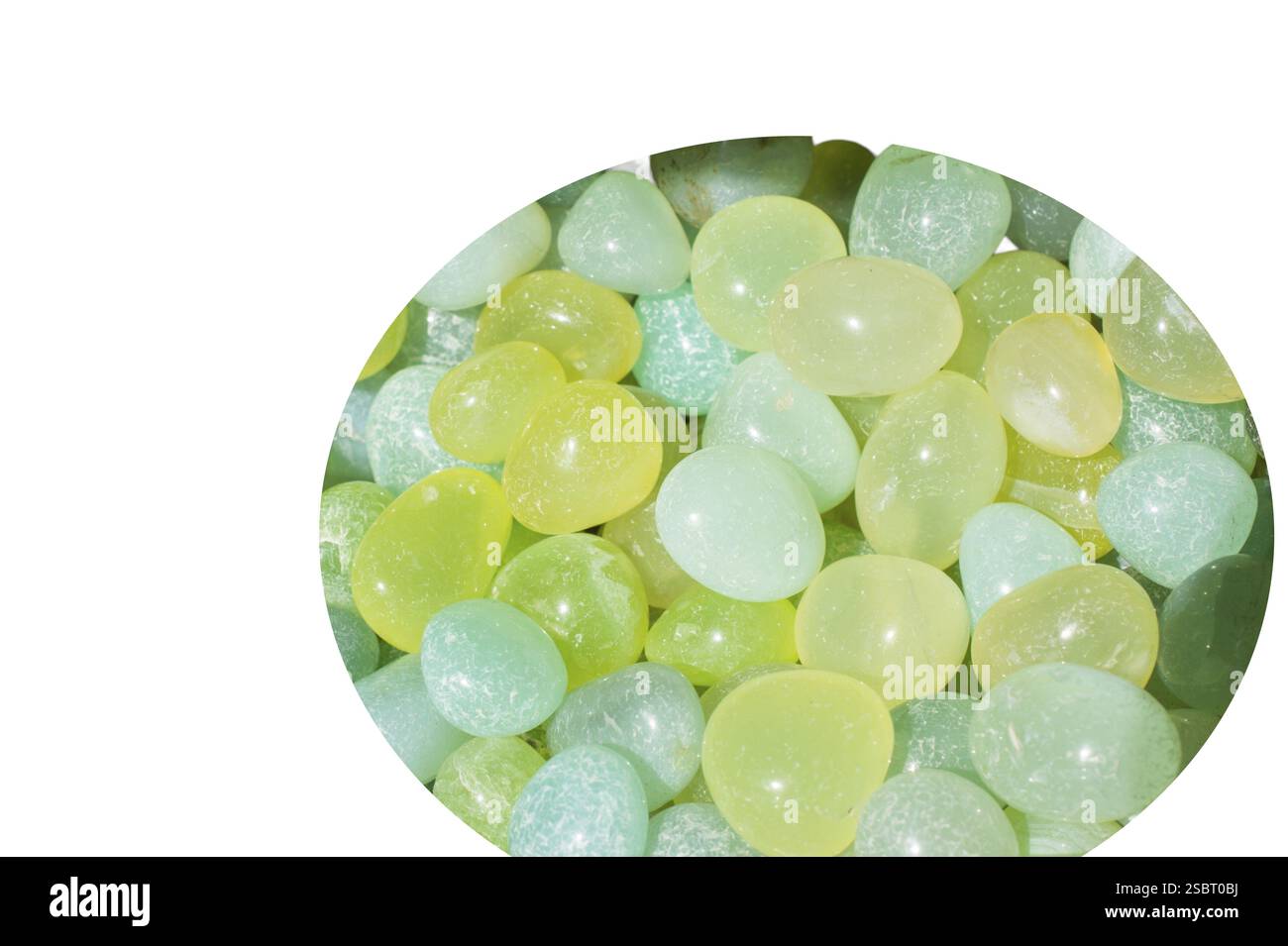 Colorful semi-precious stones. Different shapes rock pebbles. Semi ...